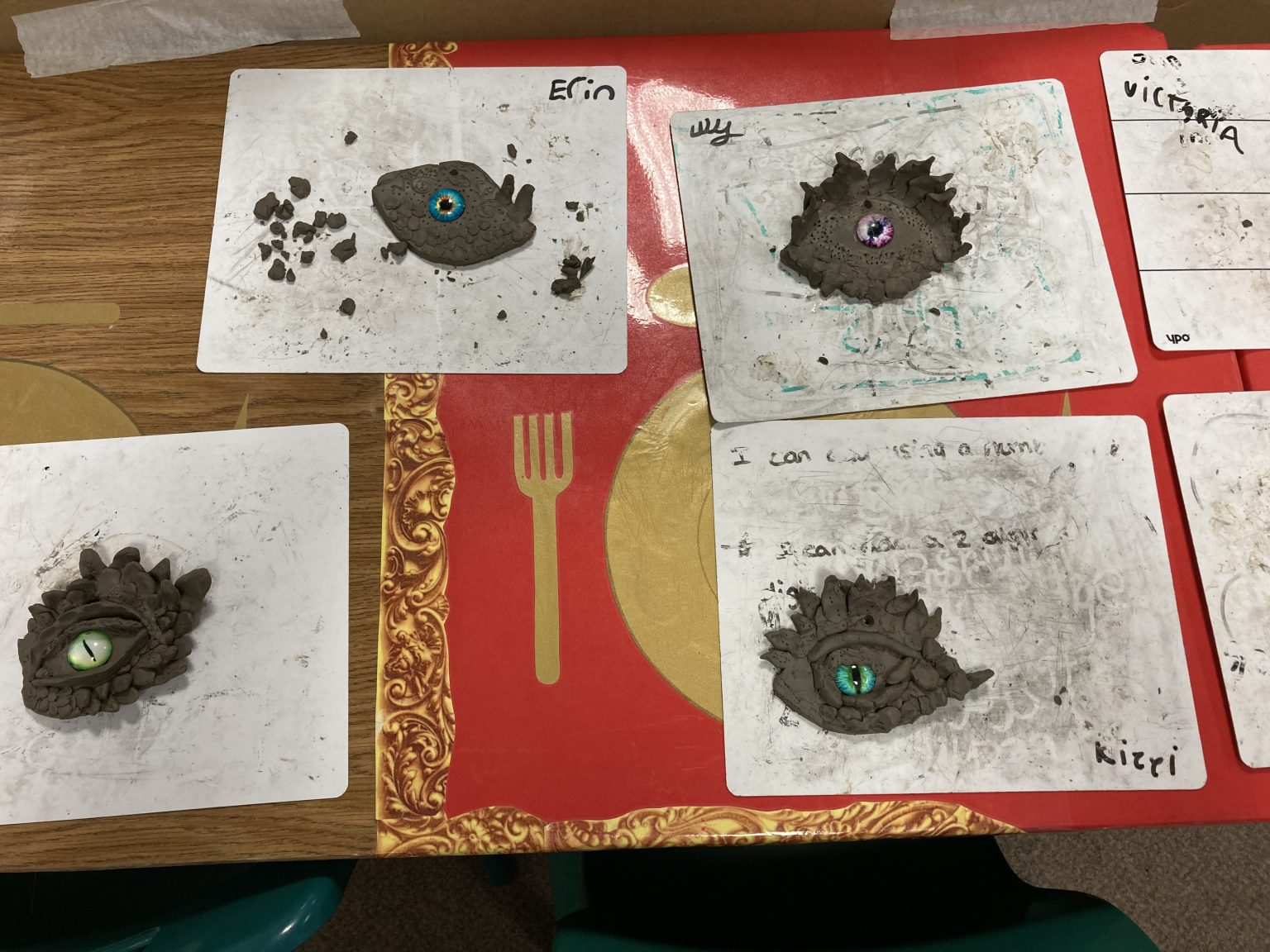 Clay dragon eyes | Green Top School