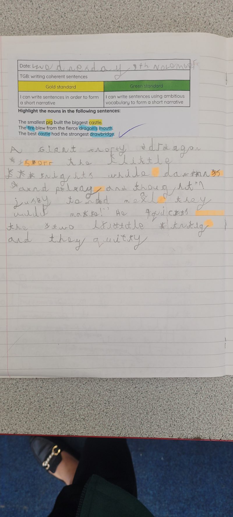 Class 9 story writing practice! | Green Top School