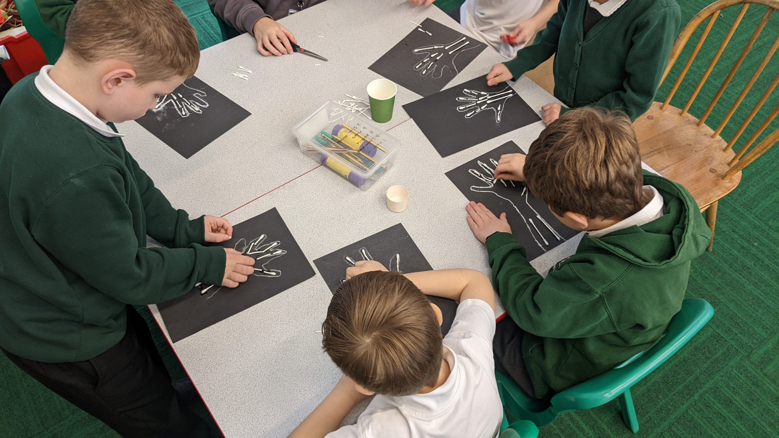 Class 10: X-ray art work! | Green Top School