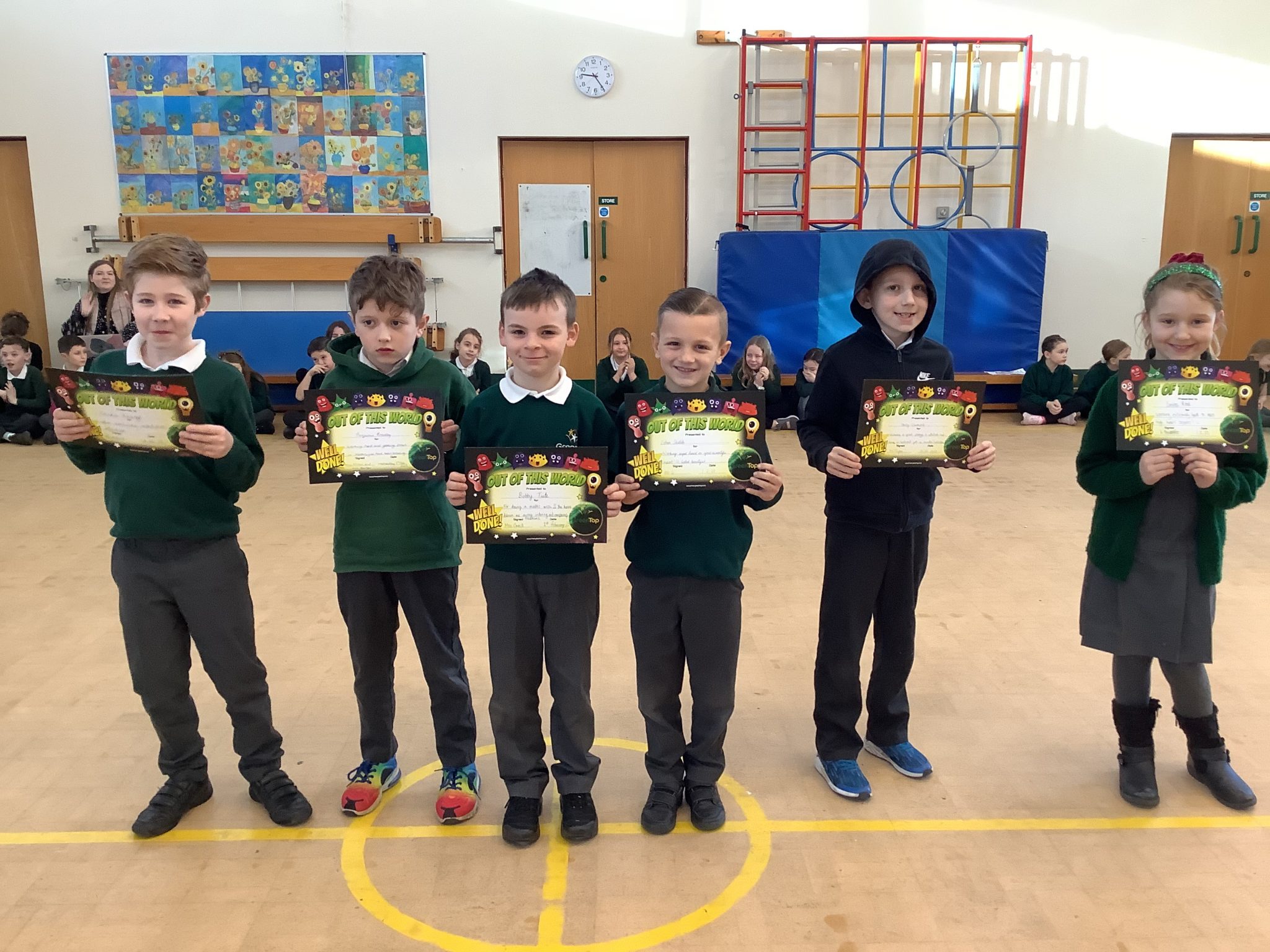 Year 3/4 out of this world winners. | Green Top School