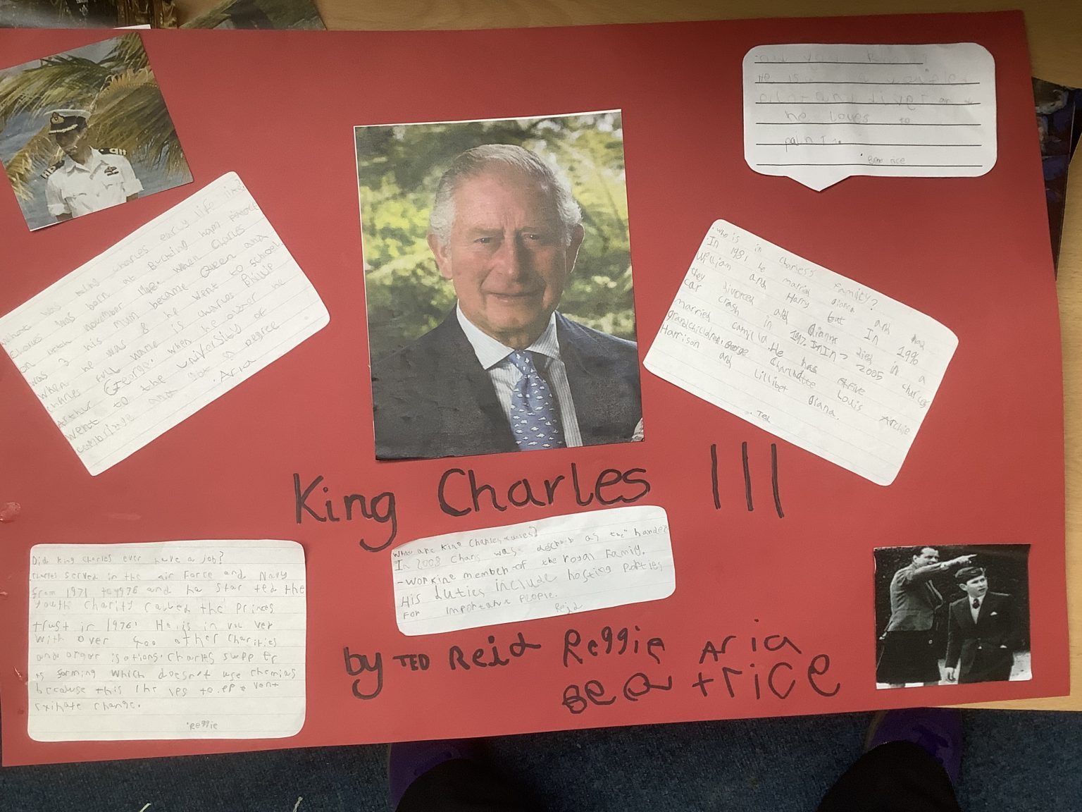 Class 7 King Charles pen portraits | Green Top School
