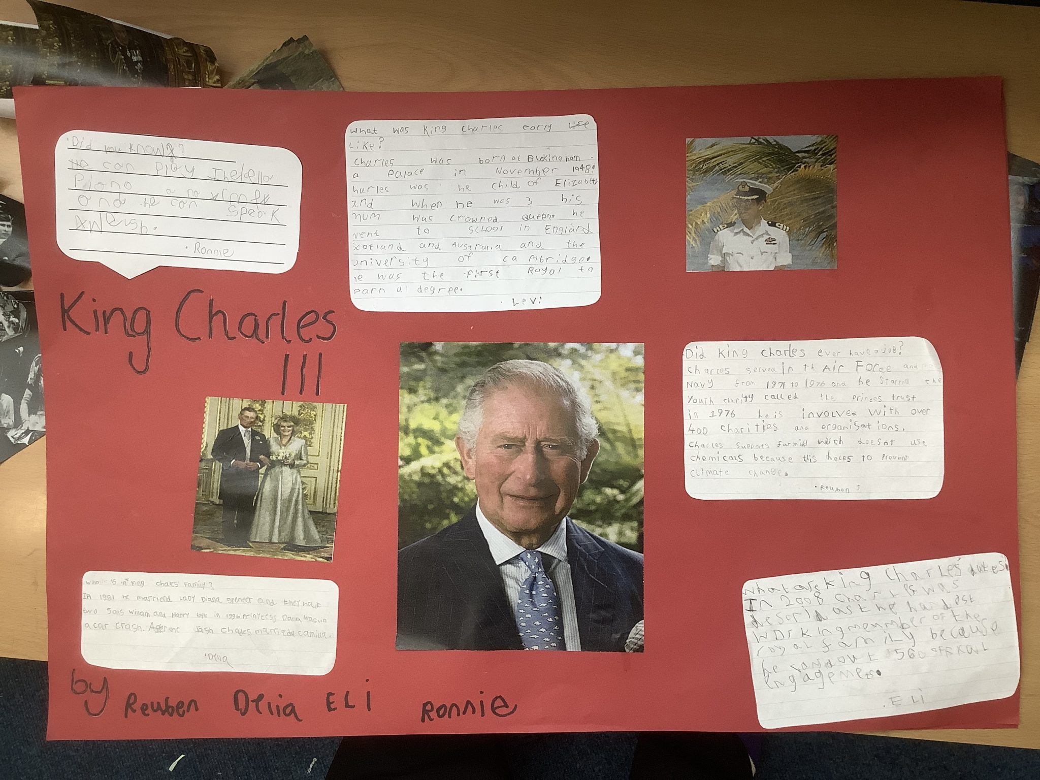 Class 7 King Charles pen portraits | Green Top School