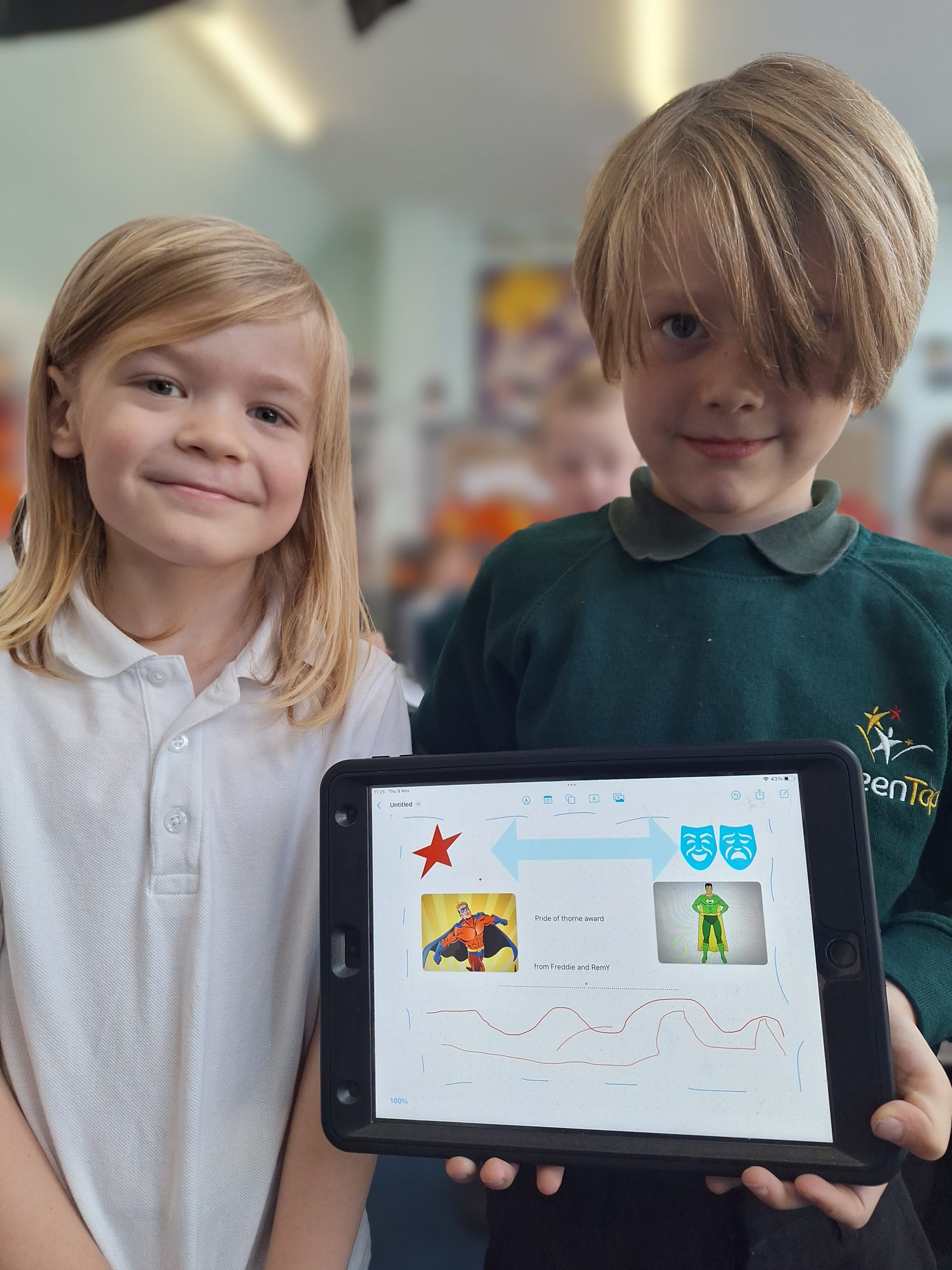 Class 8 -great use of ipads! | Green Top School