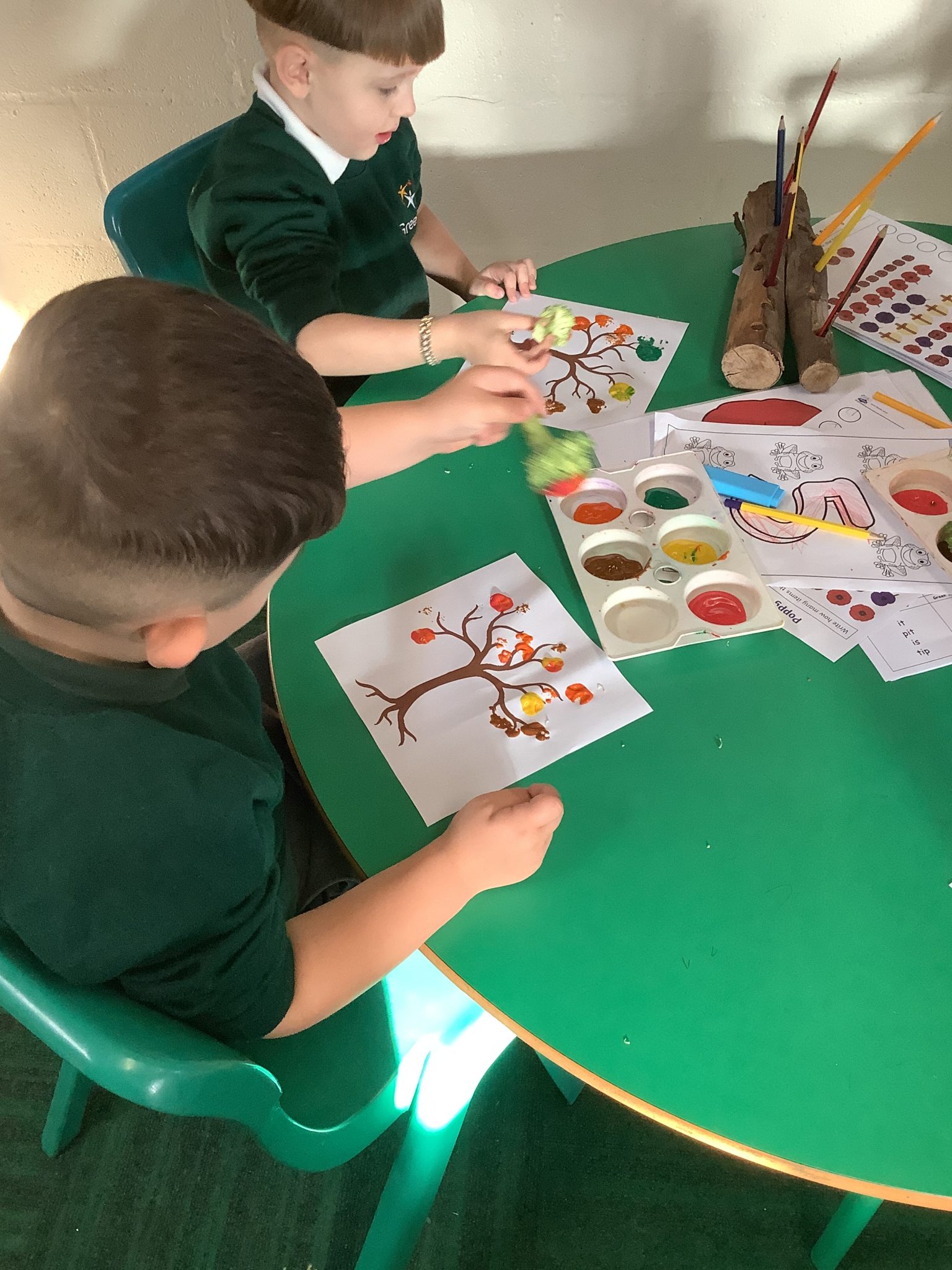 EYFS Broccoli painting | Green Top School