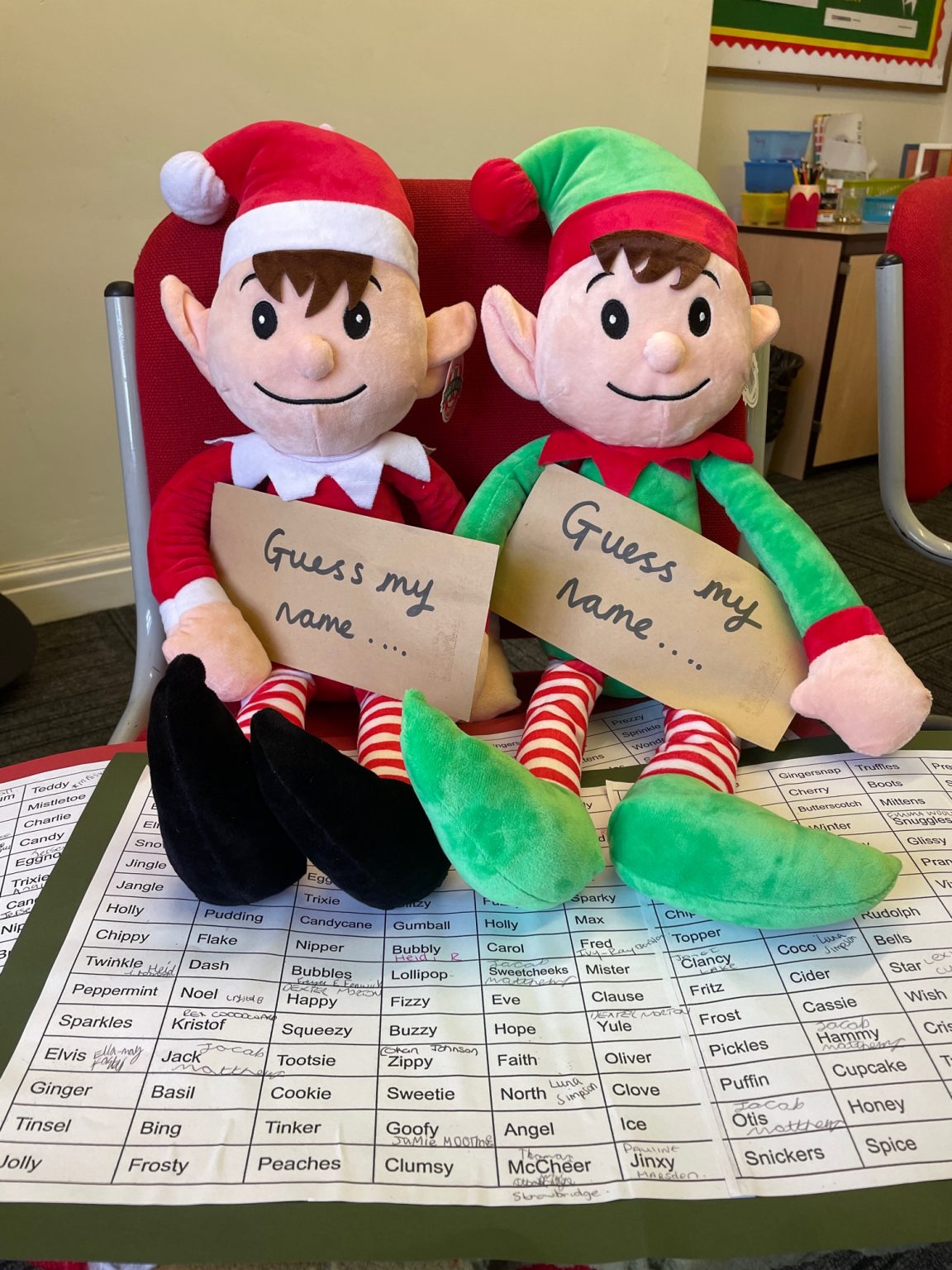 Can you guess the name of our elves? | Green Top School
