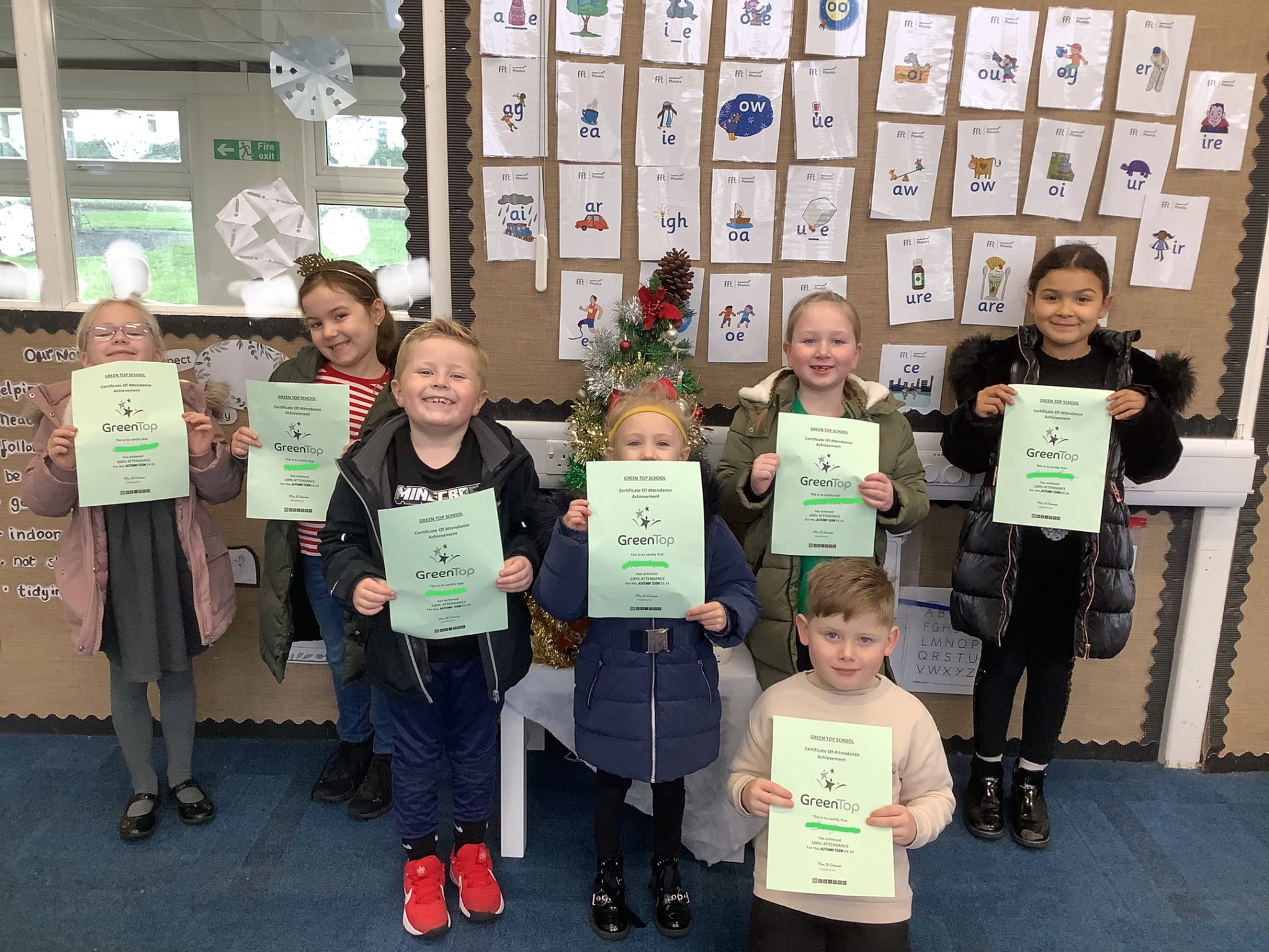 Class 7 – 100% Attendance | Green Top School