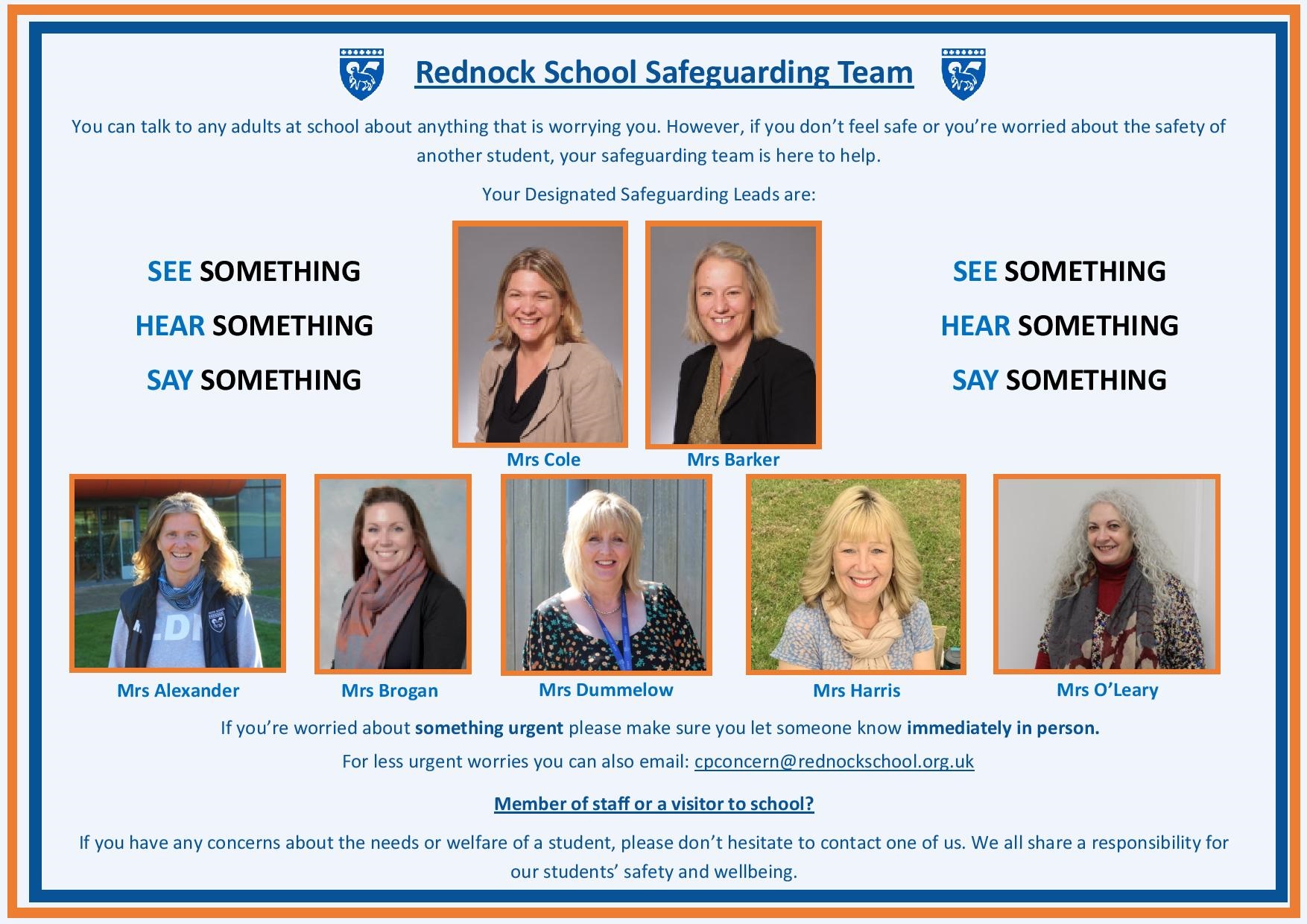 Safeguarding and student Support | Rednock School