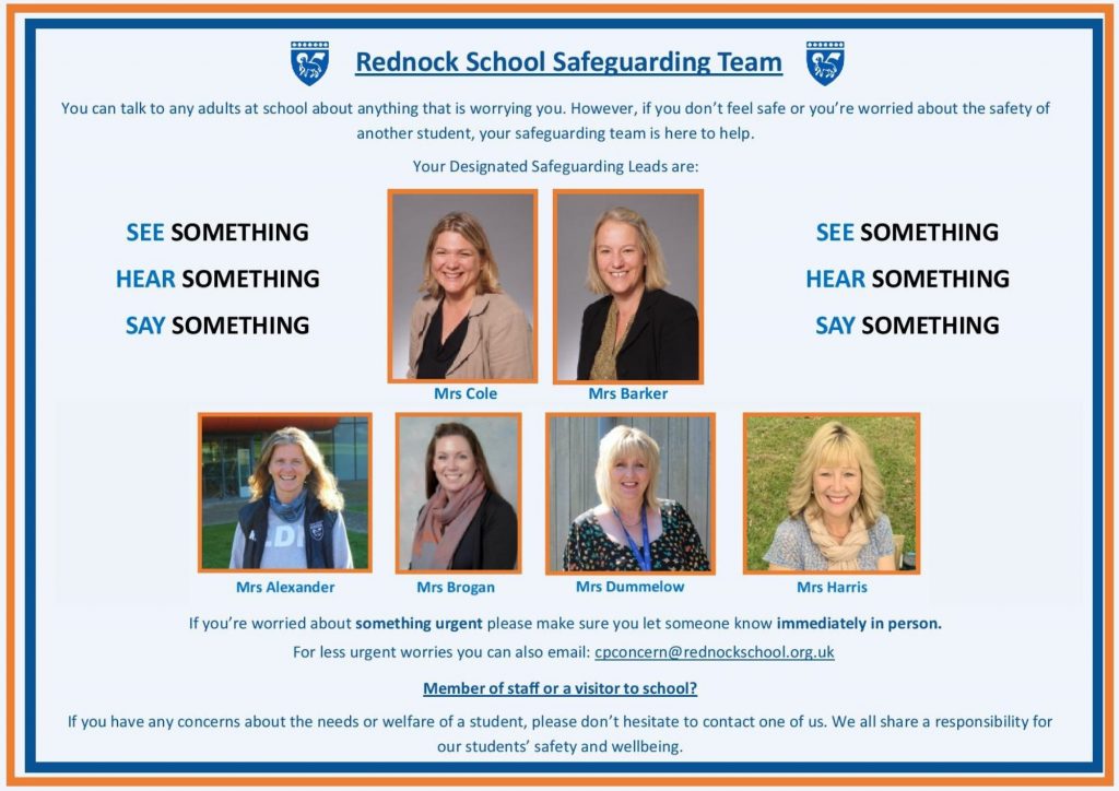 Safeguarding and student Support | Rednock School