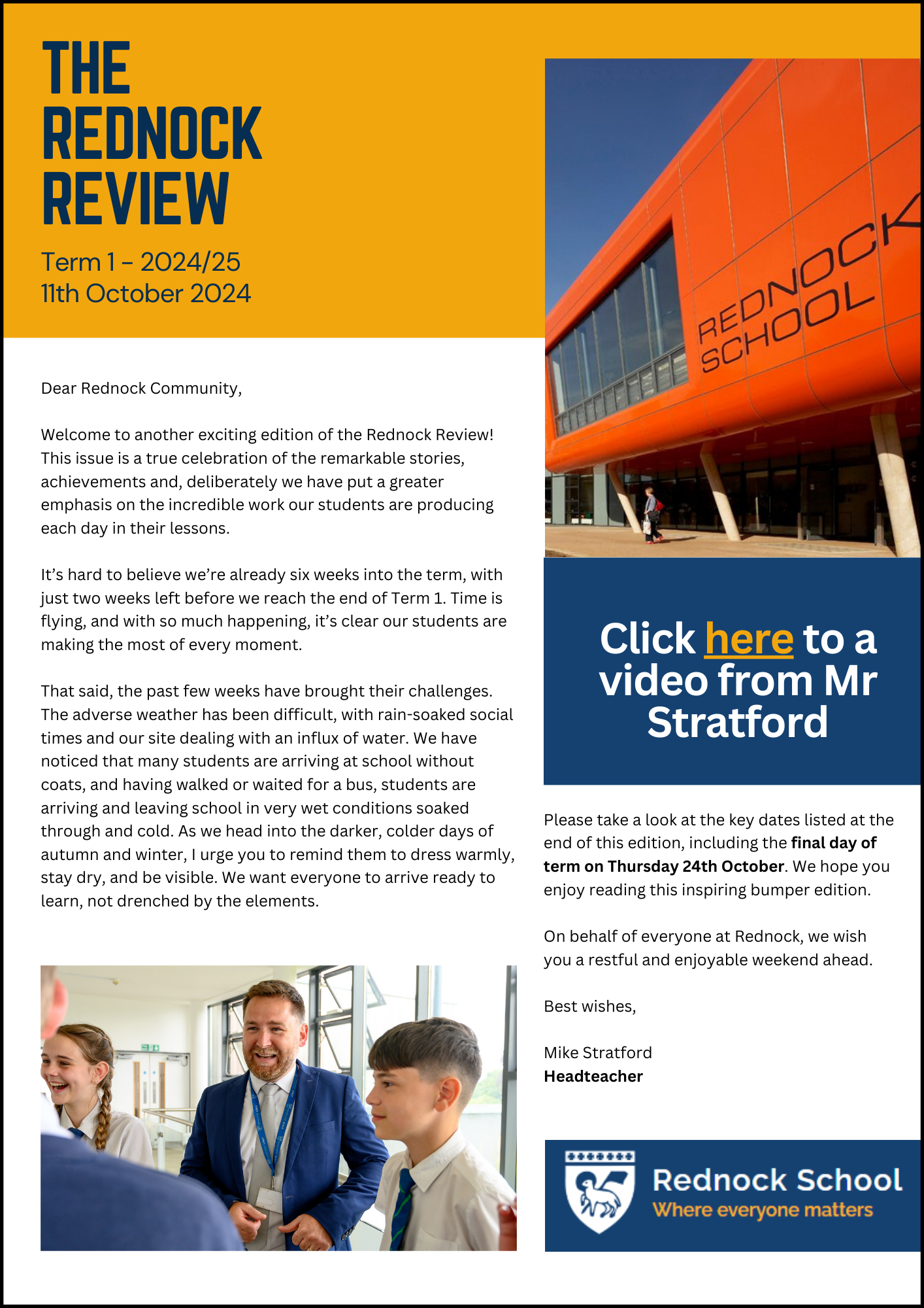 The Rednock Review | Rednock School