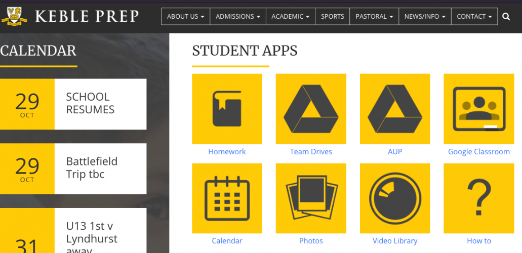 Pupil Dashboard | Keble Prep