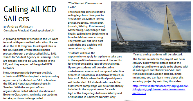 Calling All KED Sailors | KED UK & USA