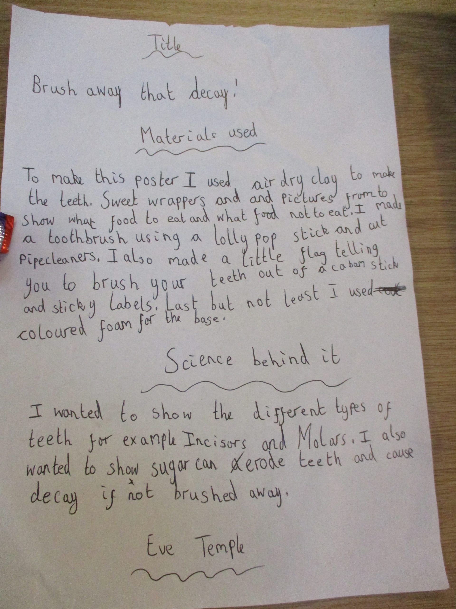 Science Bioartattack Competition | Mortimer Primary School