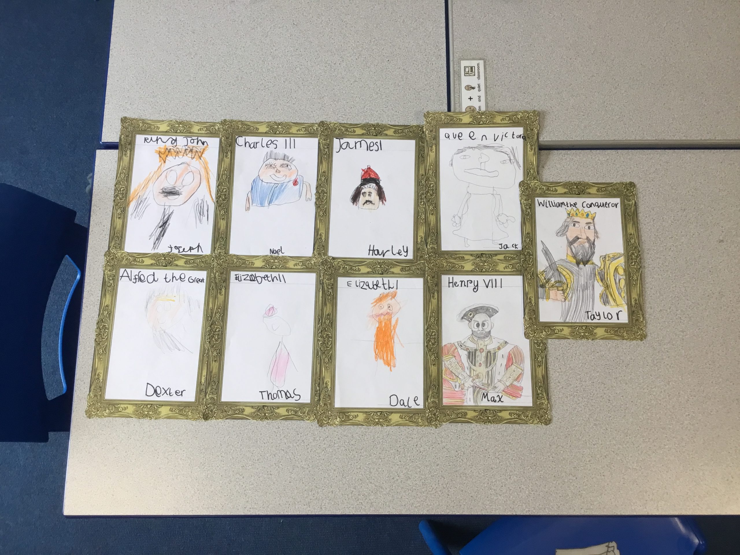 Magnificent Monarchs Portraits | Fellgate Primary School