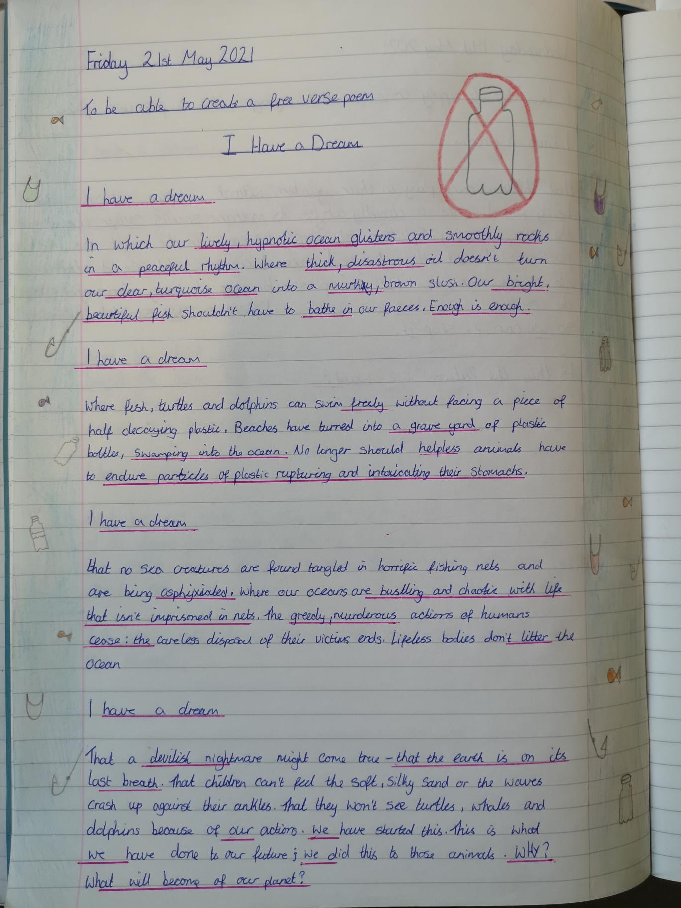 Free Verse Poetry in Year 6 | Christopher Pickering Primary School