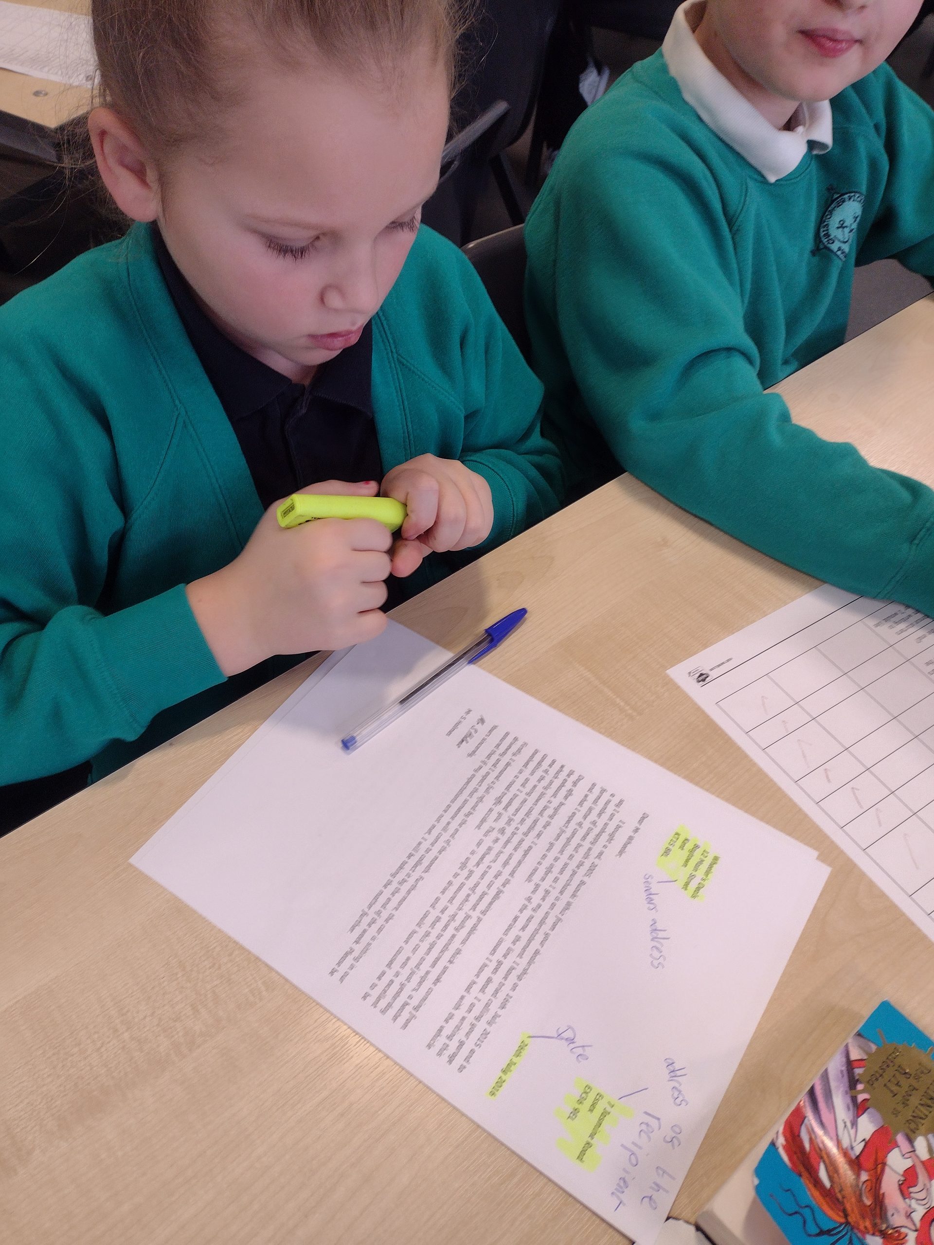 Identifying grammatical and structural features of a formal letter ...