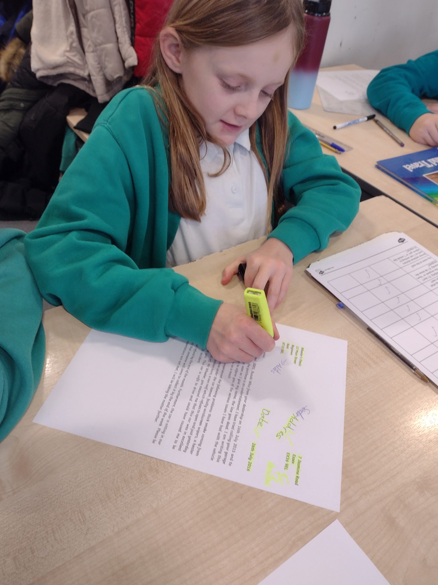 Identifying grammatical and structural features of a formal letter ...