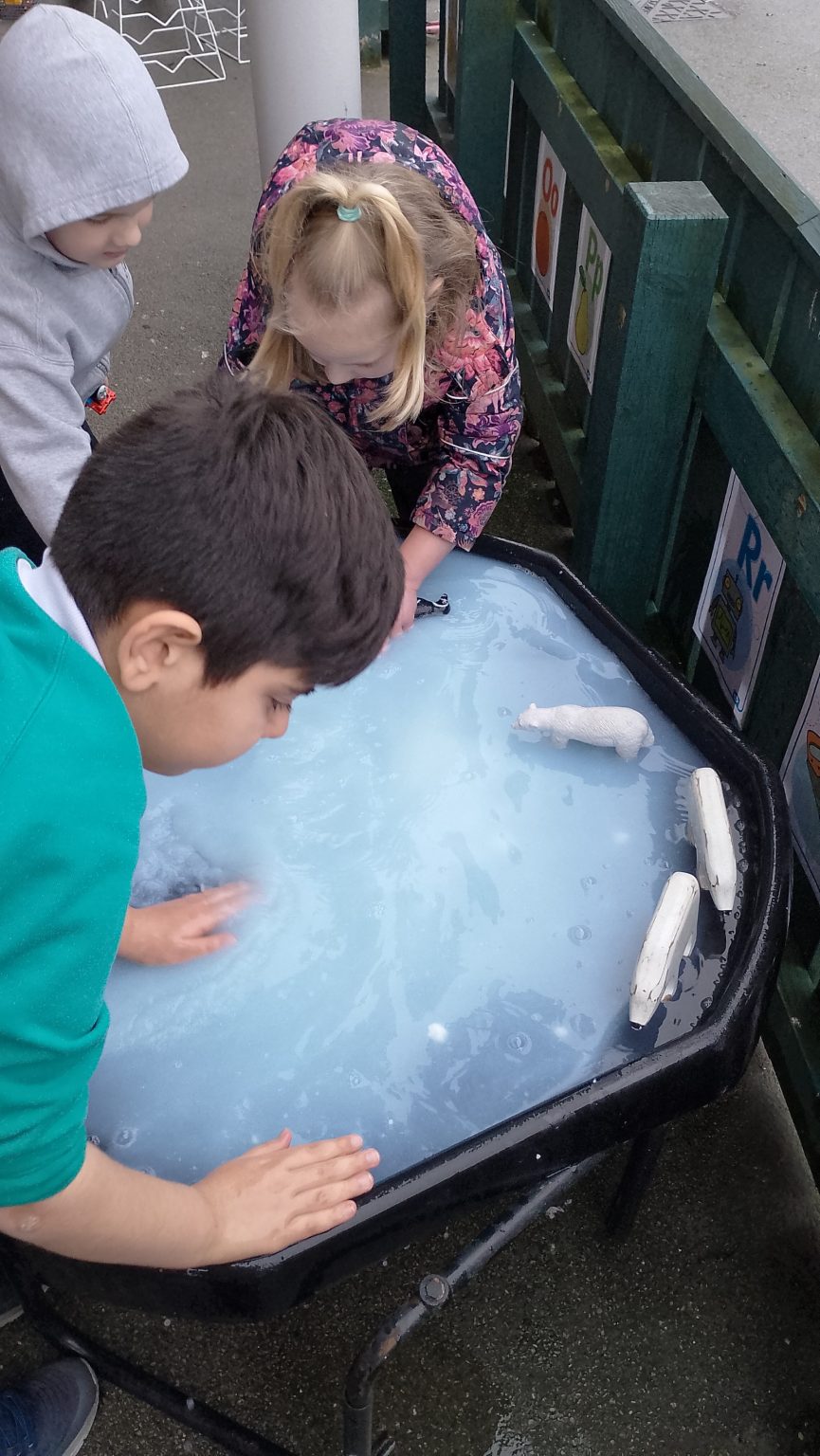 arctic winter water play | Christopher Pickering Primary School