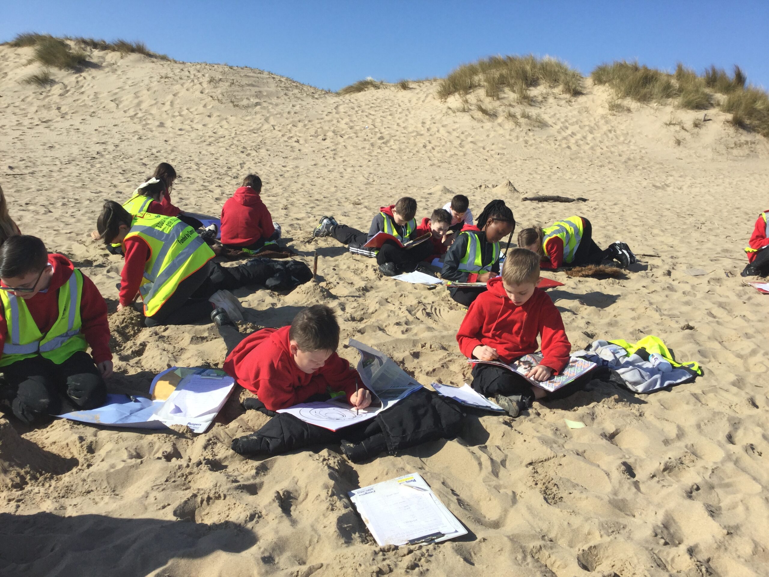 Year 5 visited Sandhaven beach in South Shields to conduct some ...