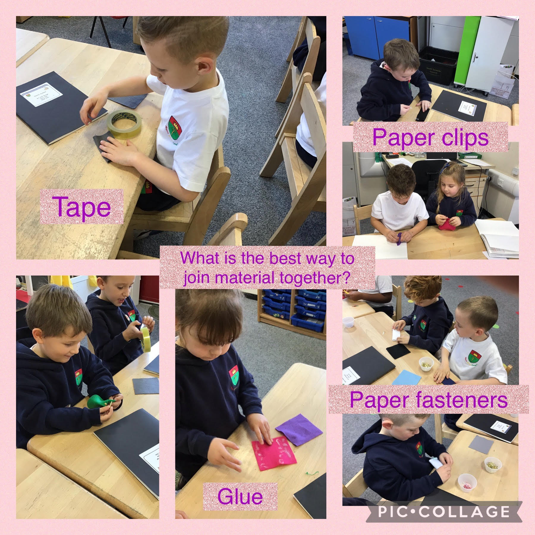 Year 1 – Joining Fabrics! – 11.11.2021 | St Oswald's CE VA Primary School