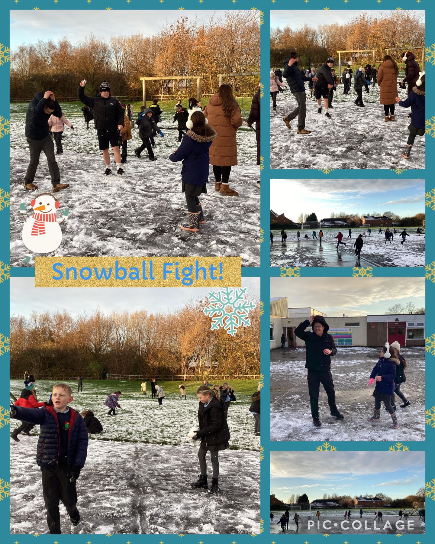 Year 5 – Snowball fight! – 04.12.2023 | St Oswald's CE VA Primary School