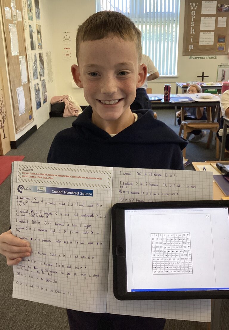 Year 5 – nRich Coded Hundred Square – 19.09.2025 | St Oswald's CE VA Primary School