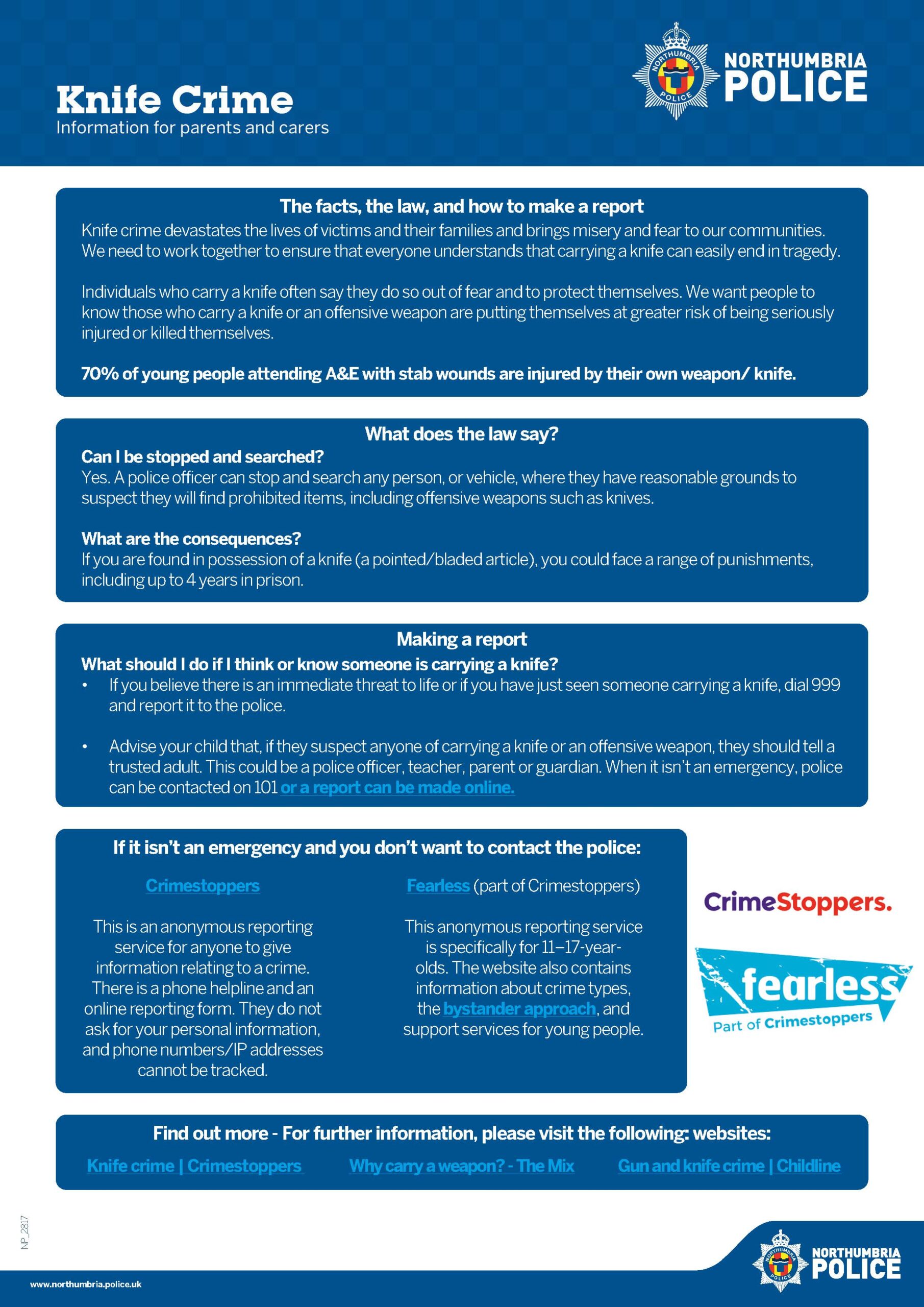 Knife Crime | Churchill Community College