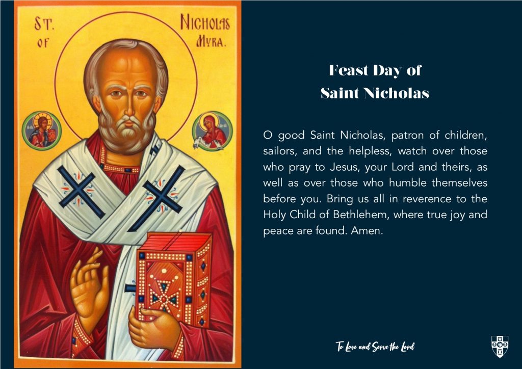 Today is the Feast Day of Saint Nicholas | St Edmund's Catholic Academy