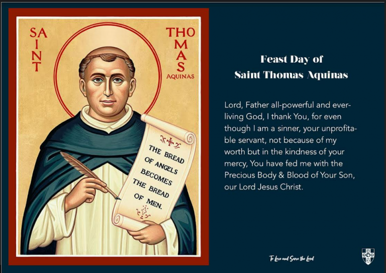 Today we celebrate the feast day of Saint Thomas Aquinas | St Edmund's ...