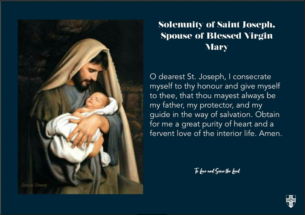 Solemnity of Saint Joseph, Spouse of Blessed Virgin Mary | St Edmund's ...