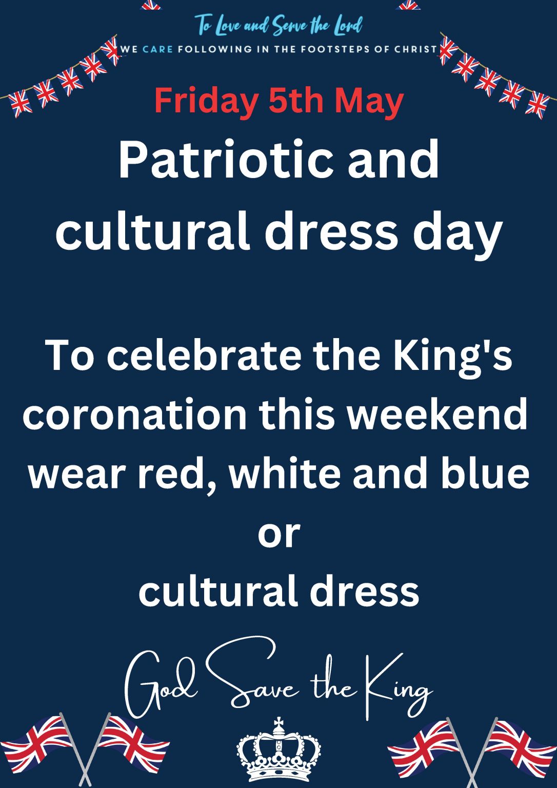 Friday 5th May – Patriotic & Cultural Dress Day | St Edmund's Catholic ...