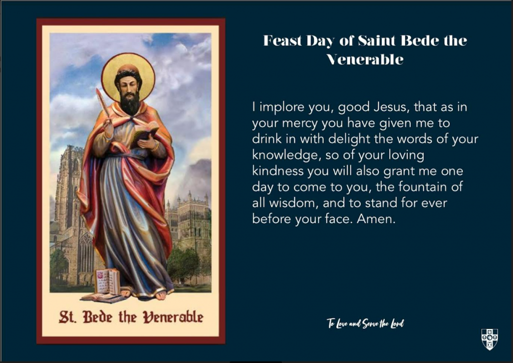Today we celebrate the Feast Day of St Bede the Venerable | St Edmund's ...