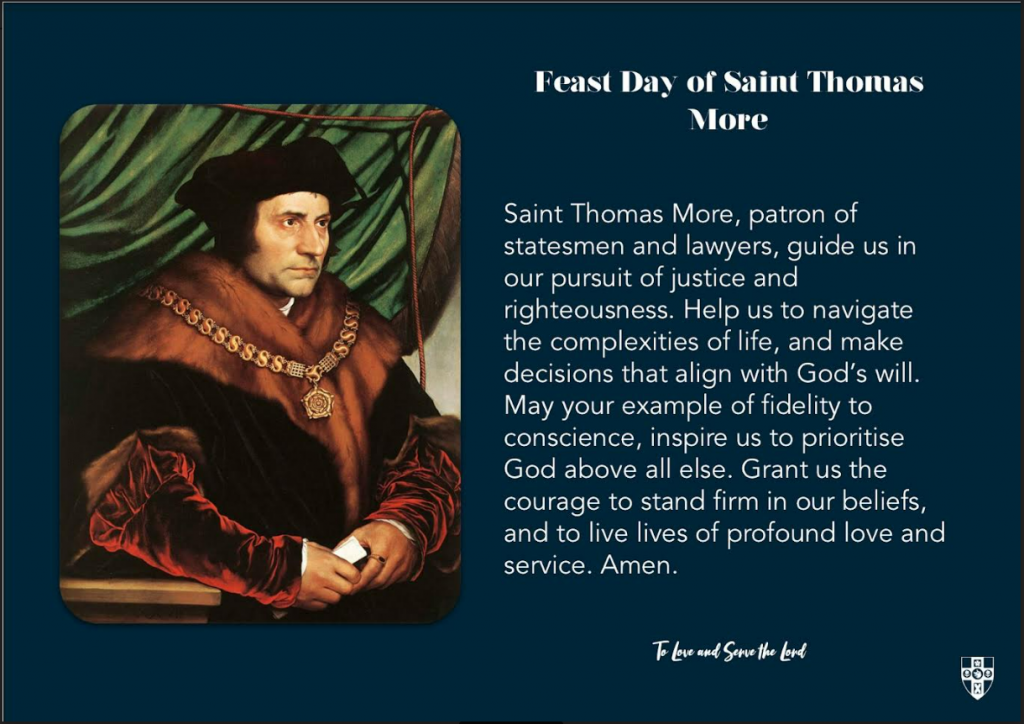 Feast Day of Saint Thomas More | St Edmund's Catholic Academy