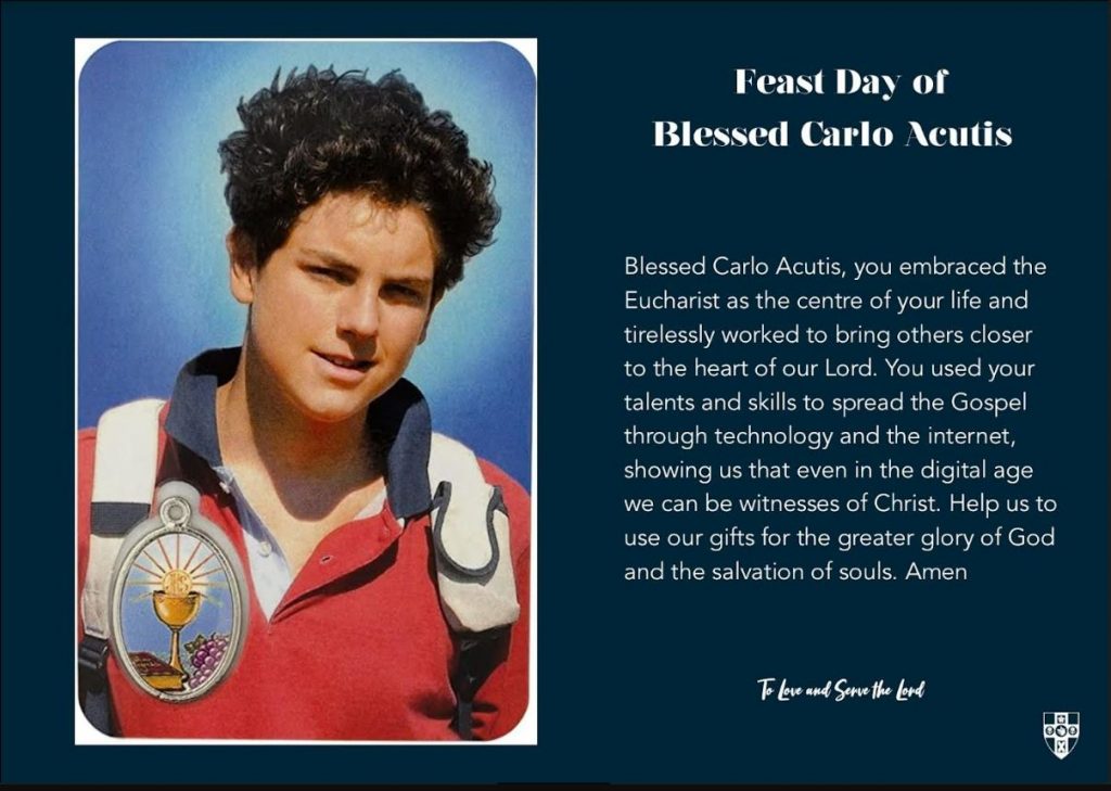 Blessed Carlo Acutis Feast Day | St Edmund's Catholic Academy