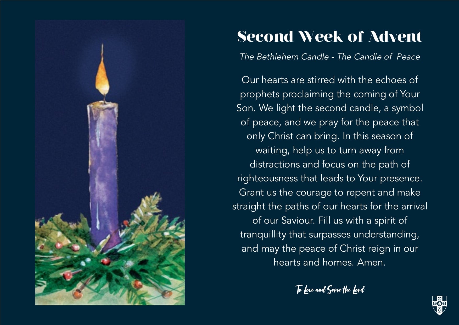 Second Week of Advent | St Edmund's Catholic Academy