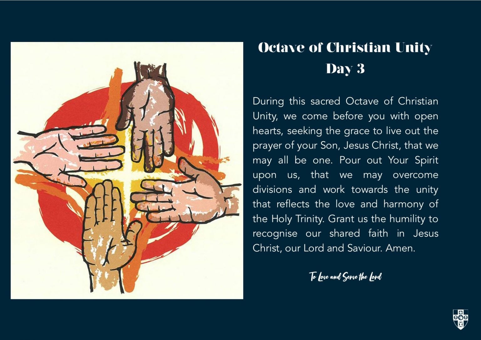 Octave of Christian Unity – Day 3 | St Edmund's Catholic Academy