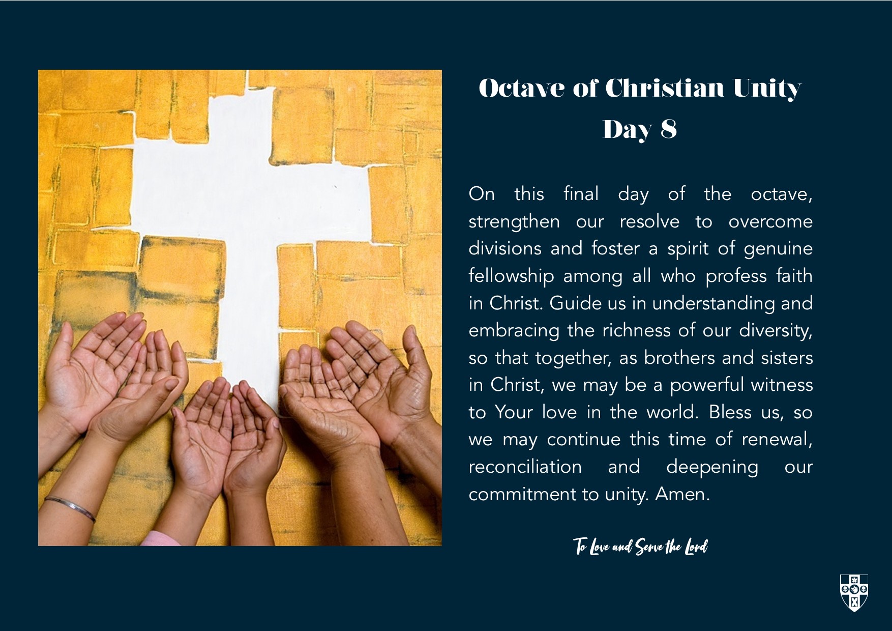 Octave of Christian Unity – Day 8 | St Edmund's Catholic Academy