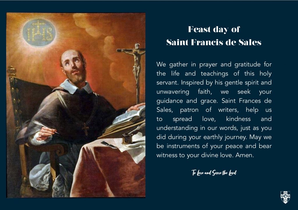 Saint Francis de Sales Feast Day | St Edmund's Catholic Academy