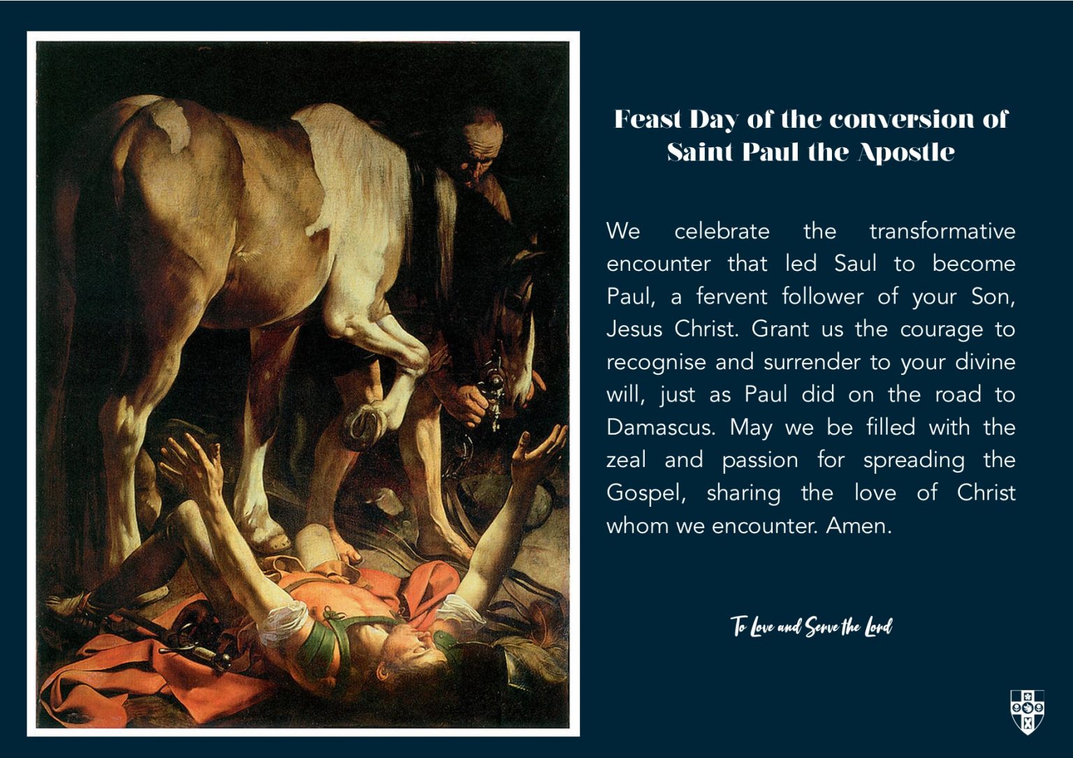 The Conversion of Saint Paul the Apostle Feast Day | St Edmund's Catholic Academy