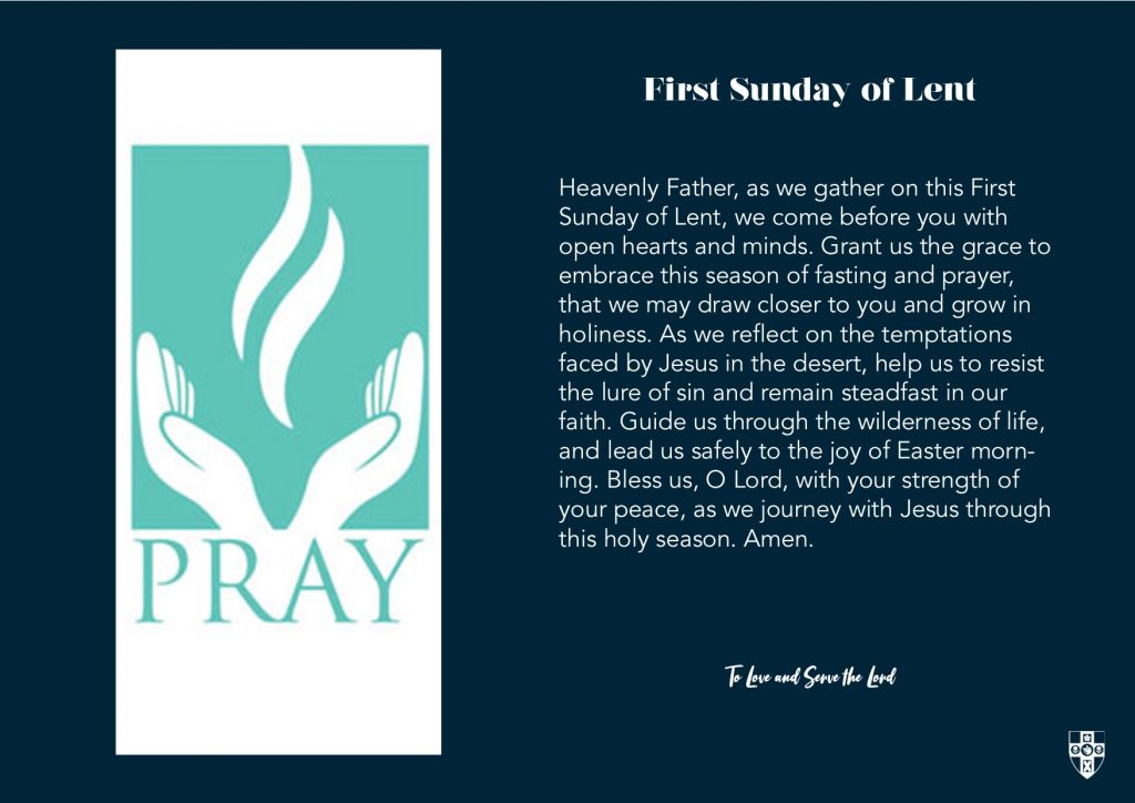 First Sunday of Lent | St Edmund's Catholic Academy