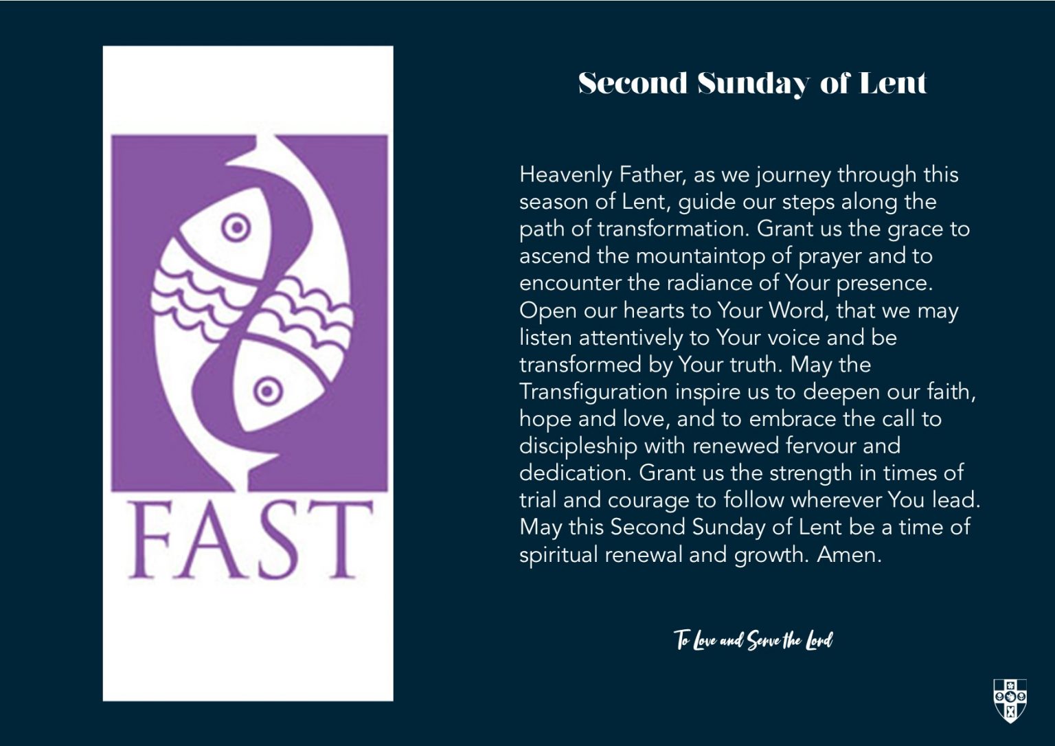 Reflecting on the Second Sunday of Lent | St Edmund's Catholic Academy
