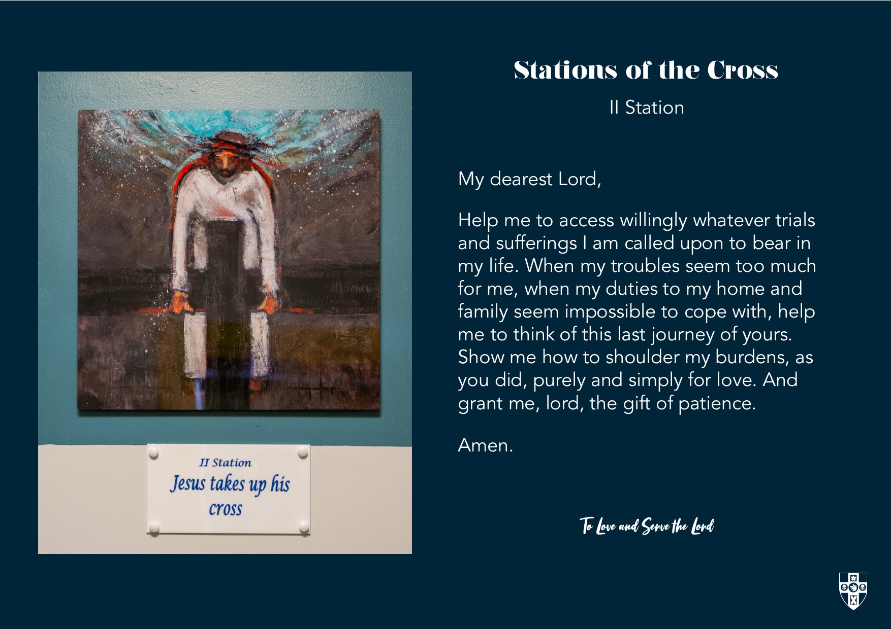 Stations of the Cross – Jesus Receives His Cross | St Edmund's Catholic ...