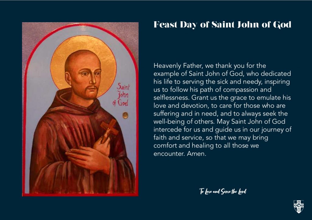 Honouring Saint John of God: A Beacon of Compassion and Service | St ...