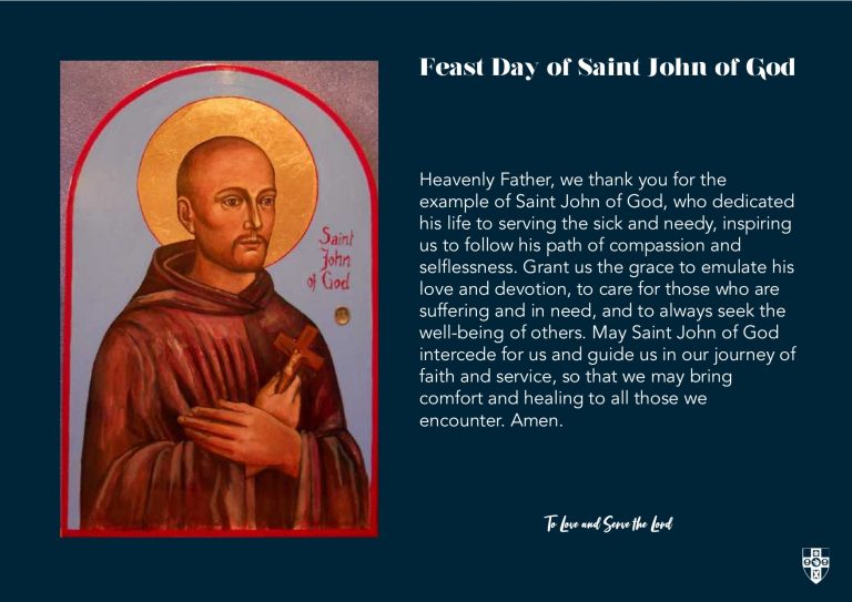 Honouring Saint John of God: A Beacon of Compassion and Service | St ...
