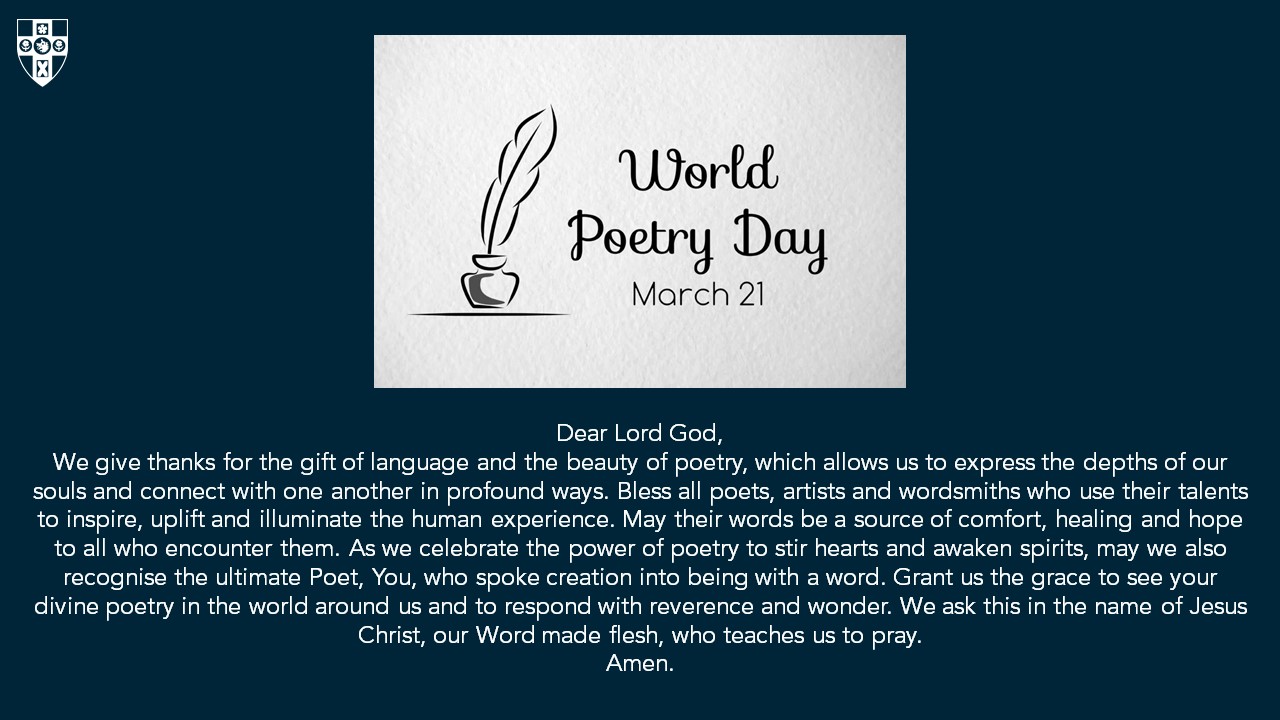 Embracing the Divine Harmony: Celebrating World Poetry Day | St Edmund ...