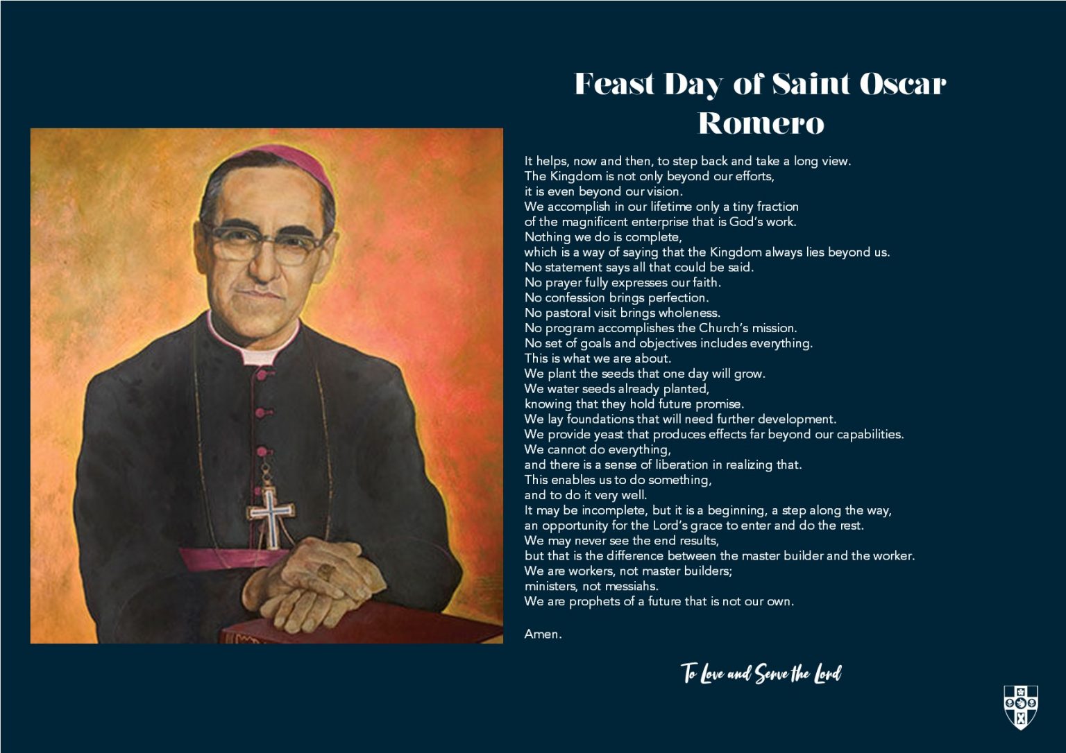 Saint Oscar Romero: A Model of Faith and Social Justice | St Edmund's ...