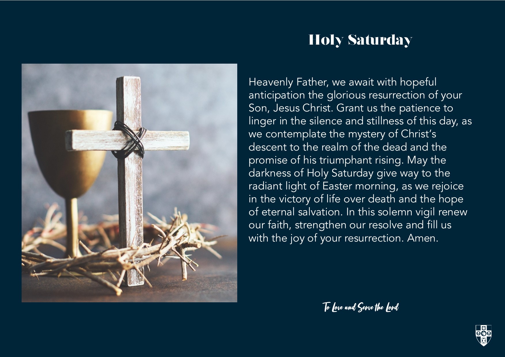 Holy Saturday: A Day of Silence, Waiting and Hope | St Edmund's ...