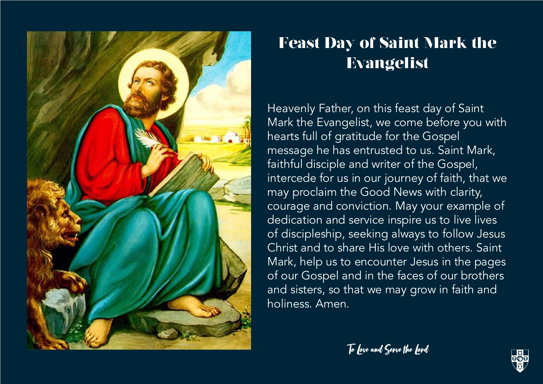 Celebrating Saint Mark the Evangelist: A Beacon of Faith and ...