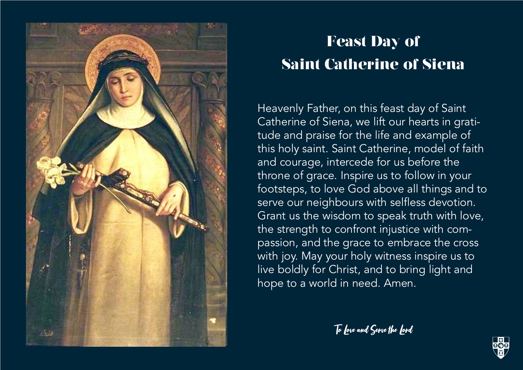 Honouring Saint Catherine of Siena: A Beacon of Faith and Courage | St ...