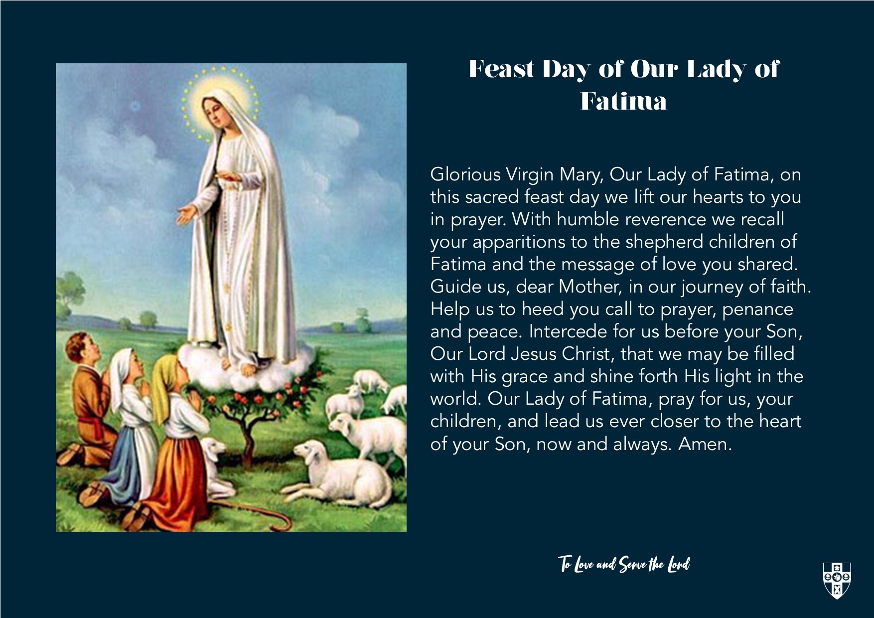 Our Lady of Fatima: A Beacon of Hope and Faith | St Edmund's Catholic ...