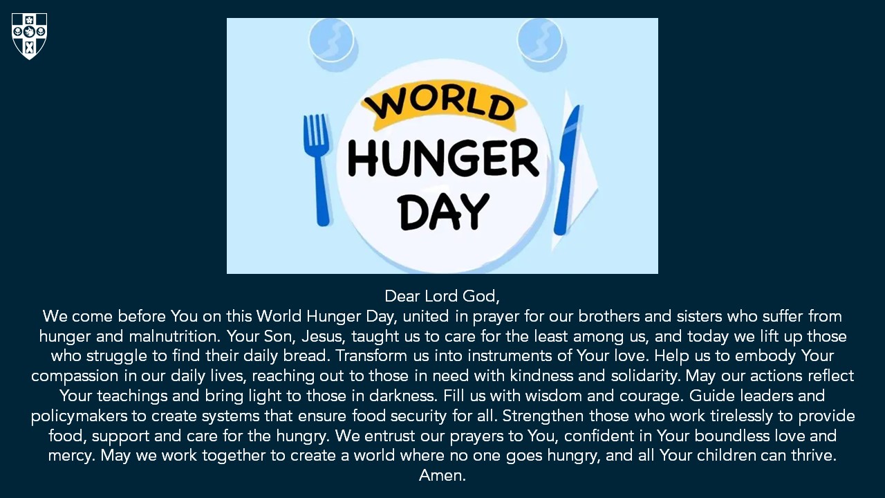 World Hunger Day: A Call to Action | St Edmund's Catholic Academy
